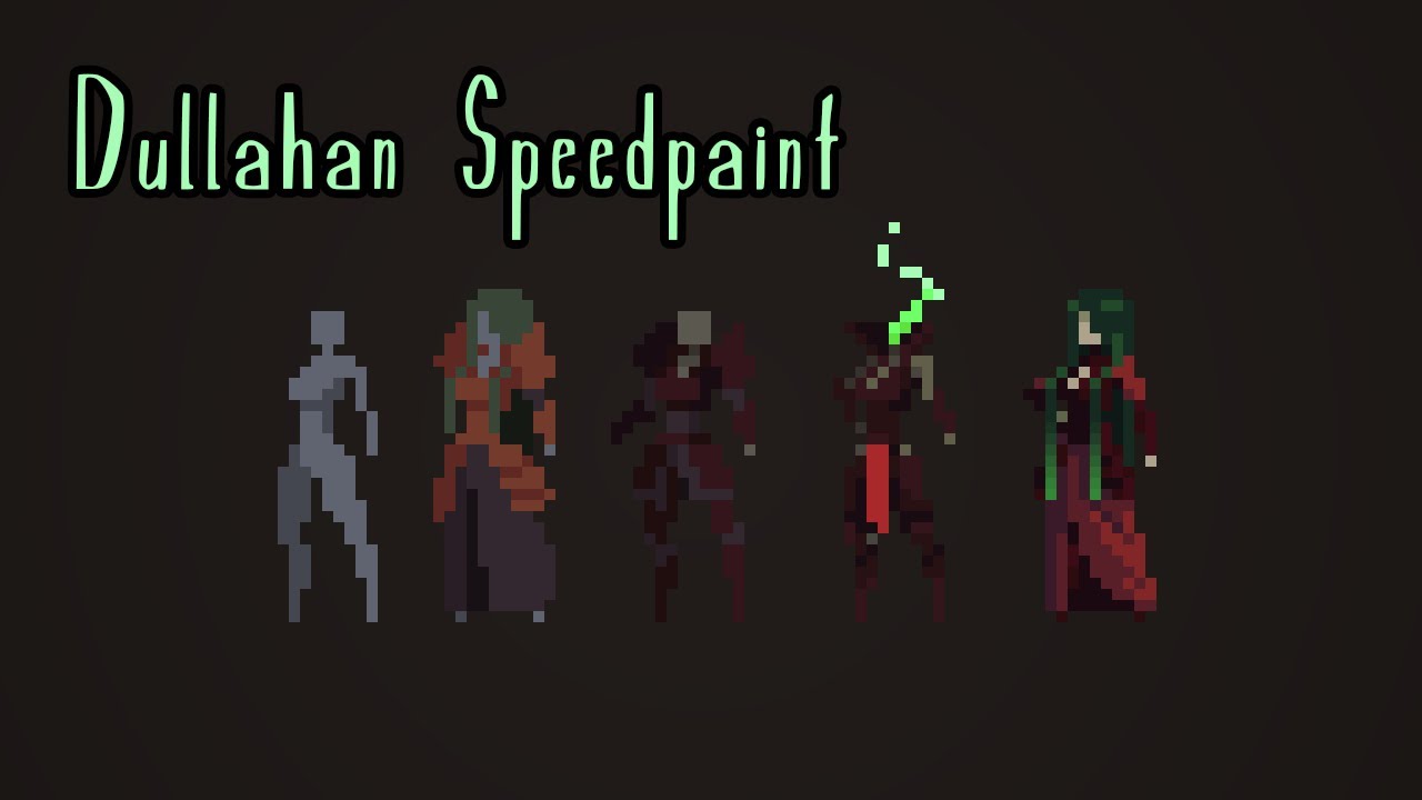 Pixel Art Speedpaint | Dullahan princess - YouTube