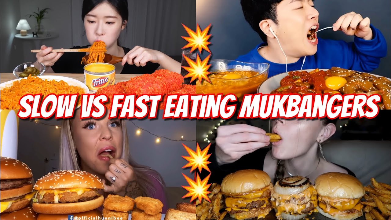 FAST VS SLOW mukbangers - YouTube