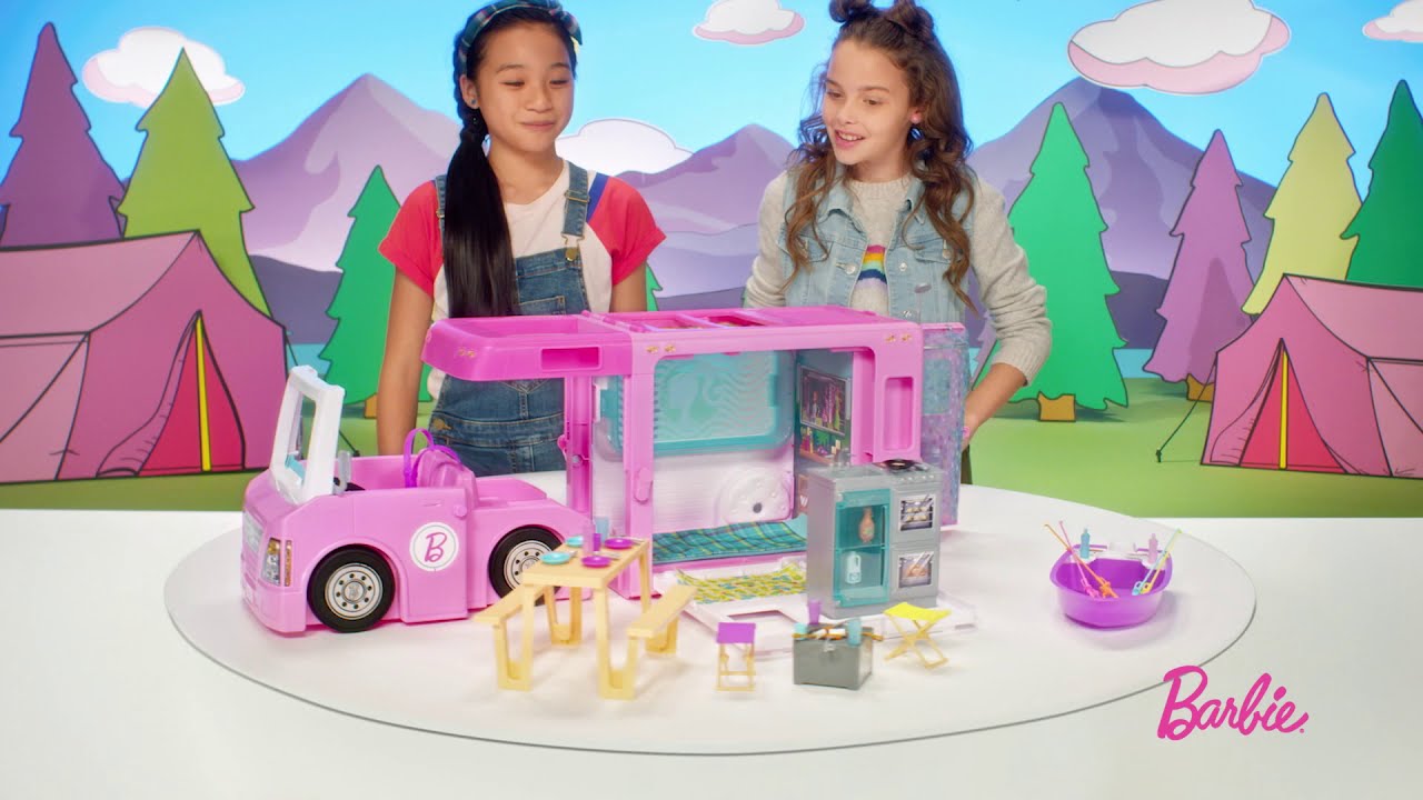 Mattel Barbie Karavan snov 3v1 - YouTube