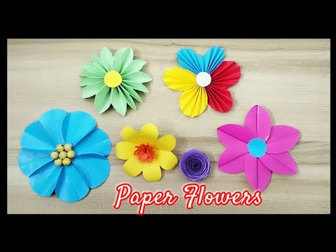 Cara Membuat Bunga dari Kertas Origami || Kelopak Bunga dari Kertas ...