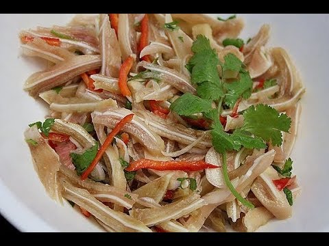 Easy Cook:Ear Pig Salad Recipe - Cooking Skill & Eating Food - YouTube