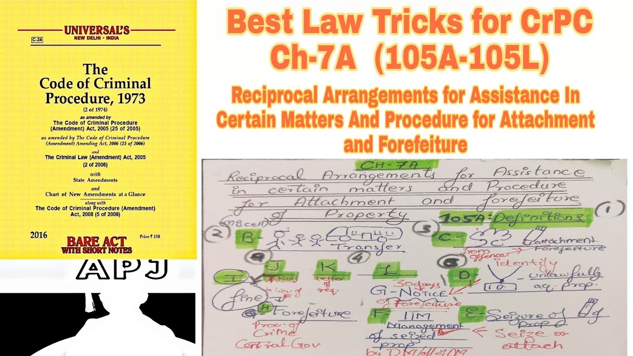 Best Law Tricks for CrPC Ch-7A Reciprocal Arrangements (s.105A-105L ...