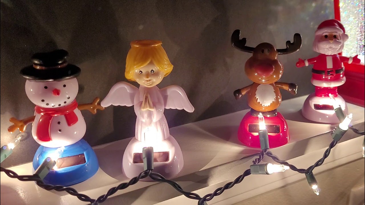 2 Hr Merry Christmas! Charming Solar Holiday Decorations Santa Claus ...