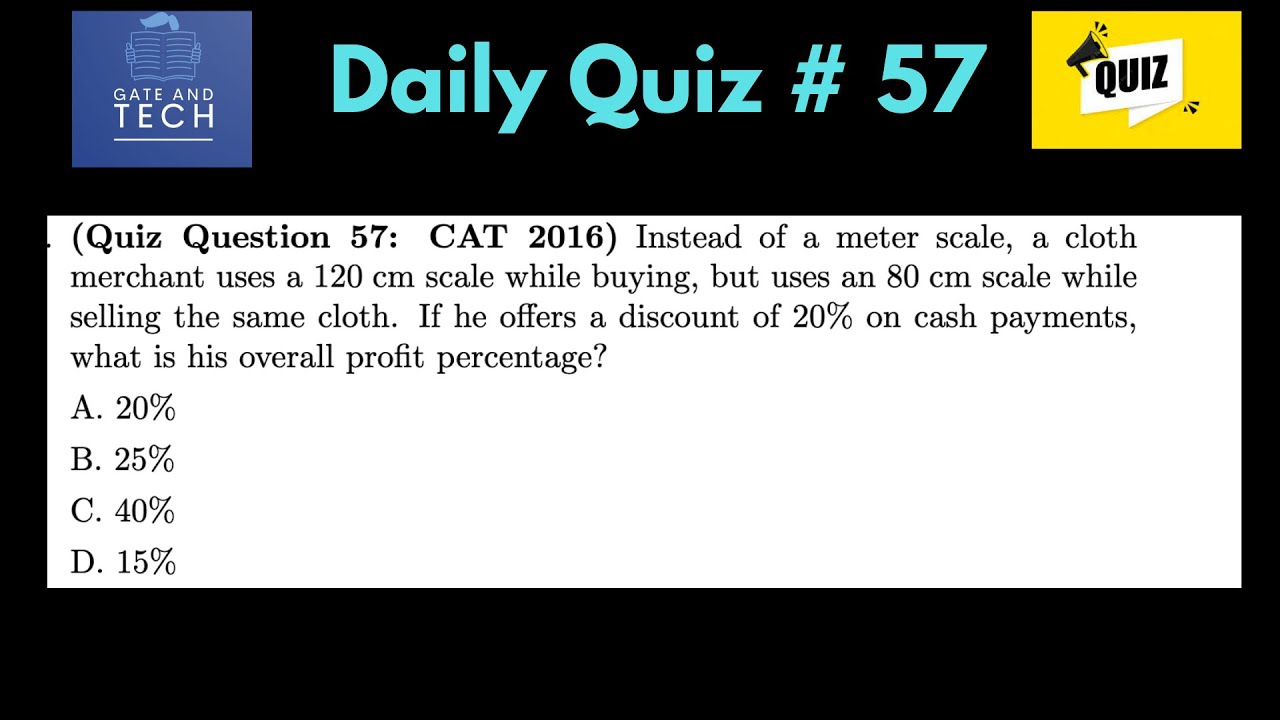 Daily Aptitude Quiz Challenge: Day 57 ⚡💡⚡ - YouTube