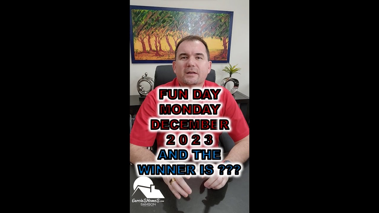 Fun Day Monday Winner Announcement – December 2023 - YouTube