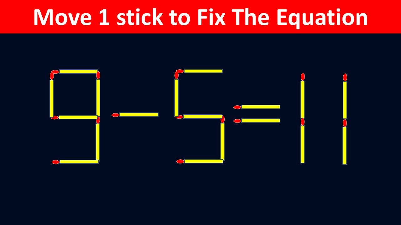 Brain Test - Fix The Equation #matchstickpuzzle #simplylogical # ...