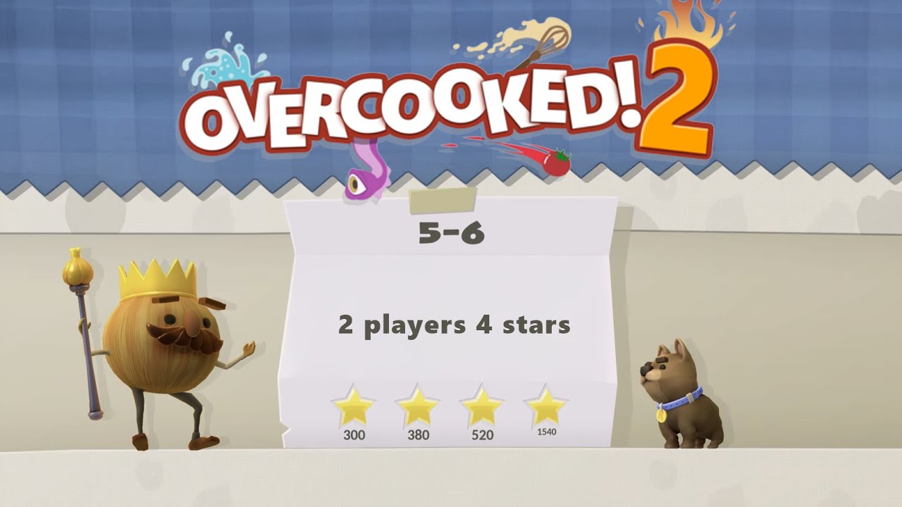 Overcooked 2 – level 5-6 with 4 stars 🌟 two players - YouTube