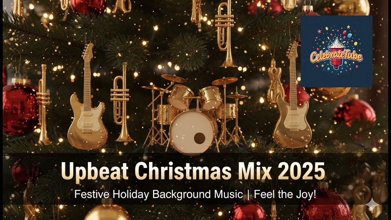 Upbeat Christmas Celebration Music | Festive Holiday Party Background ...