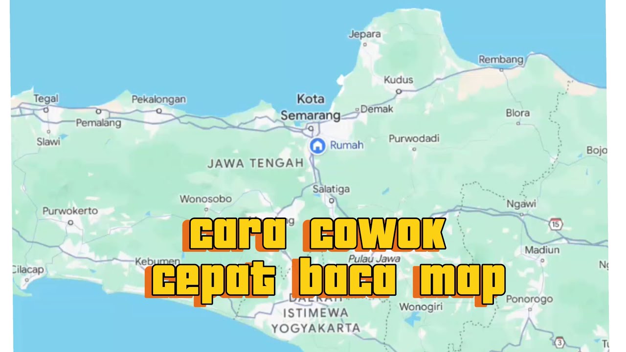 Cara Baca Peta Google Map - YouTube