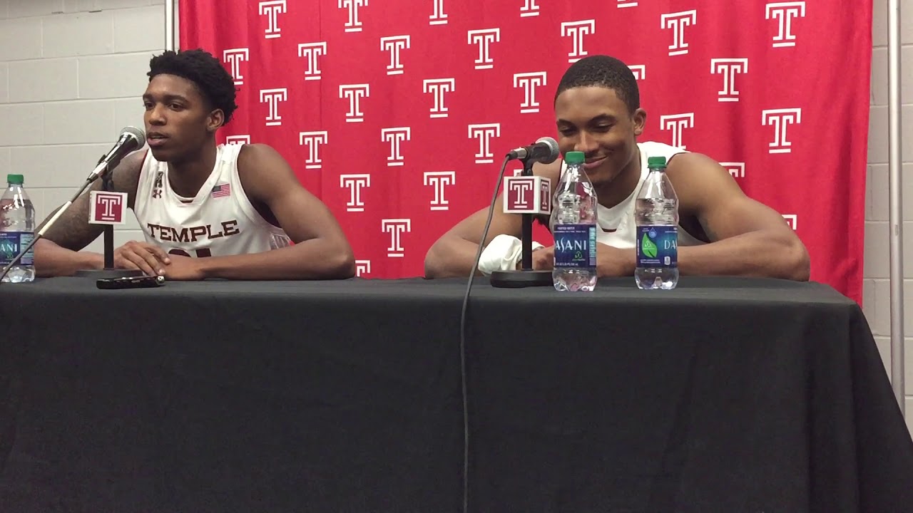 Nate Pierre-Louis/Justyn Hamilton - Temple-La Salle Postgame (11/7/2018 ...