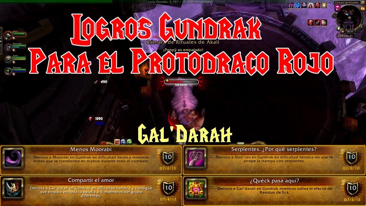 World of warcraft - Gundrak para el protodraco rojo. - YouTube