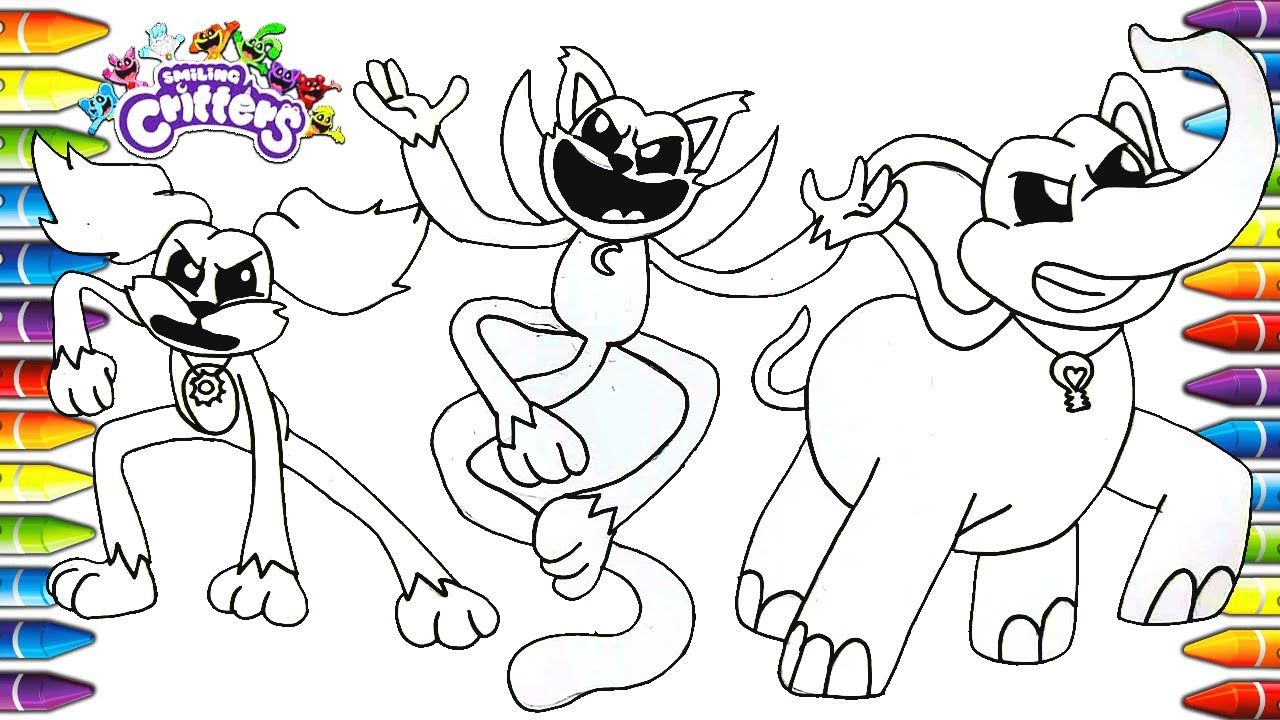 Coloring Smiling Critters Coloring new Pages how to Color Poppy ...