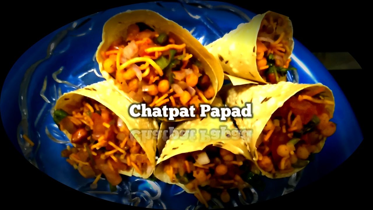 Chatpata Papad cones easy & simple snack item | papad receipe | by ...