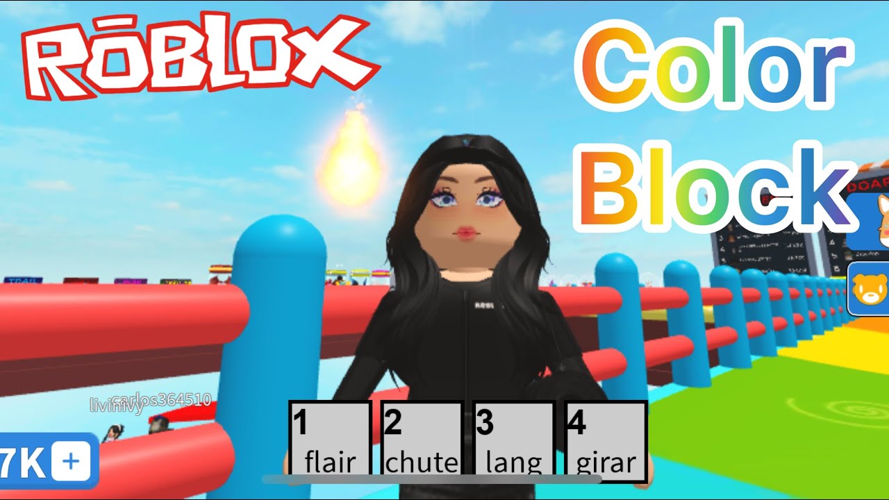Roblox - Jogando Color Block Run no Roblox com Avatar da Luluca - YouTube