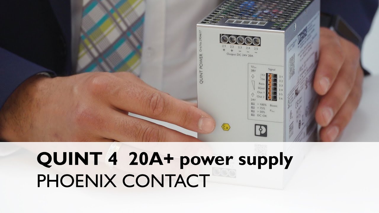 QUINT 4 20A+ power supply - YouTube