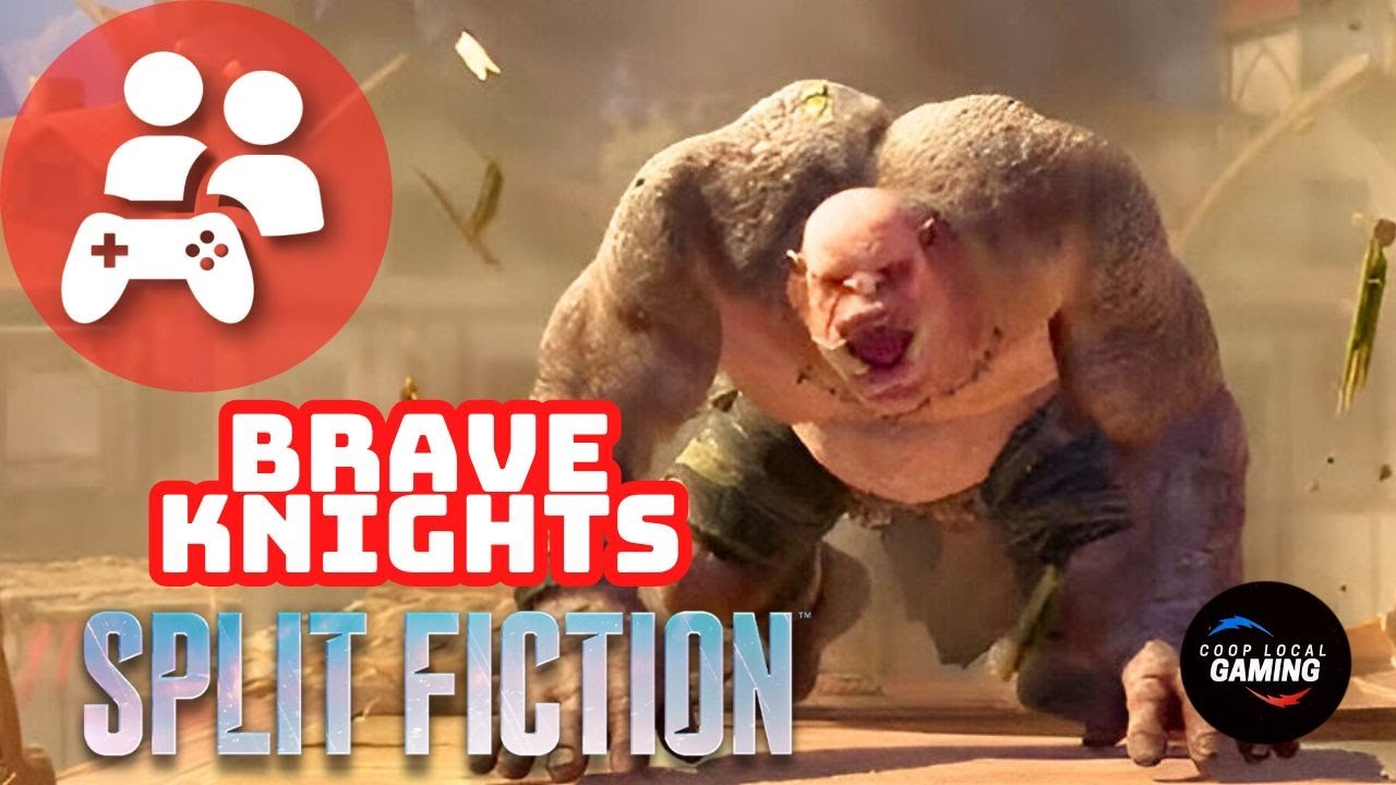 2 Players Playing SPLIT FICTION - Splitscreen Coop Brave Knights Part 2 - YouTube