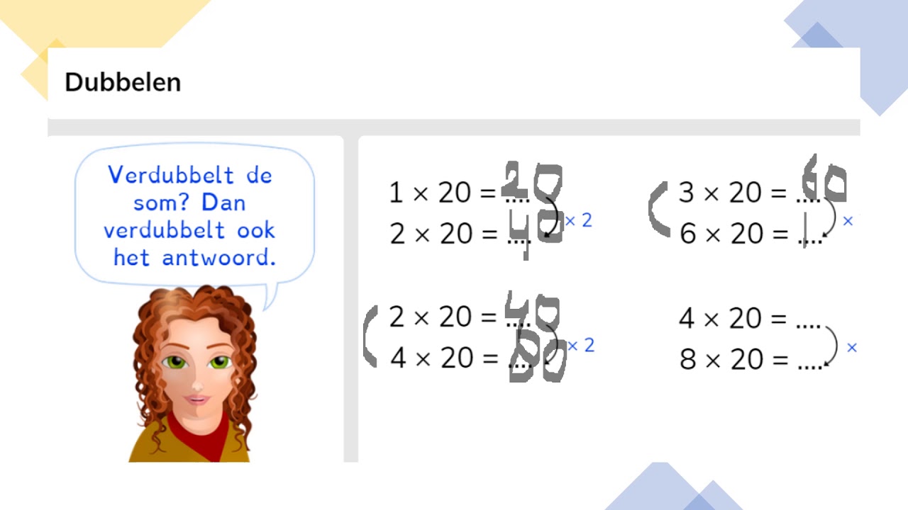 Rekenen tafel van 20 - YouTube
