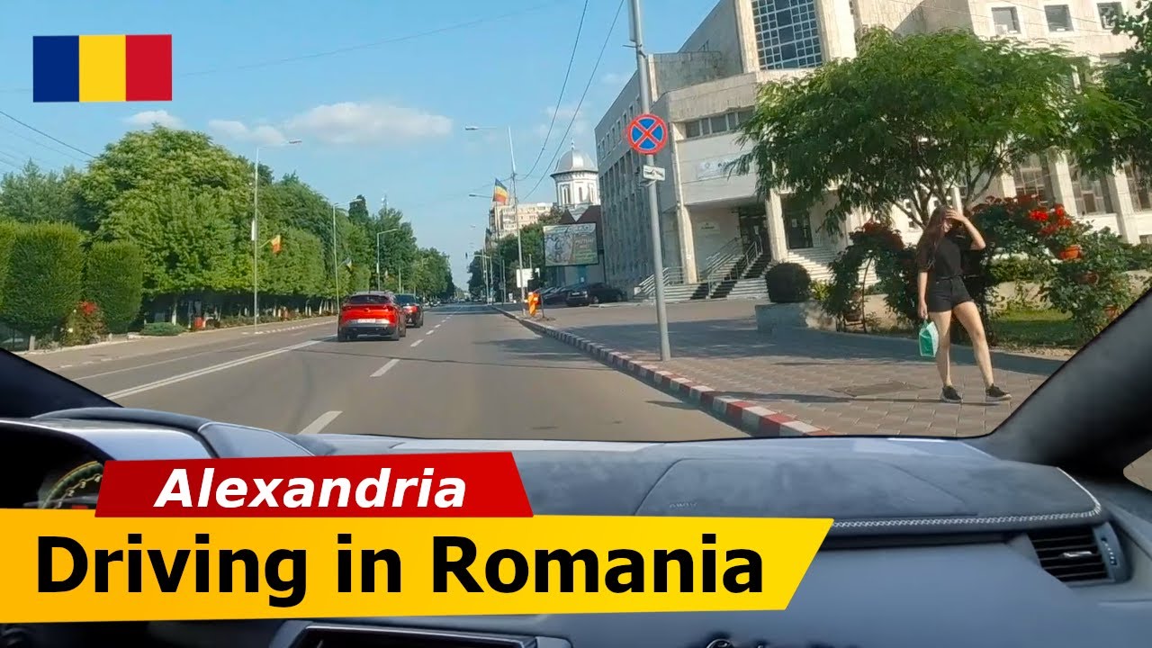 🔴 Romania • Alexandria, Teleorman • Driving in Alexandria • Strada ...