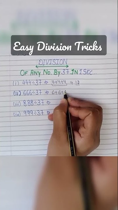 Division easy short tricks l Divide any number by 37 in 1sec😮Math easy tricks #shorts@magical ...