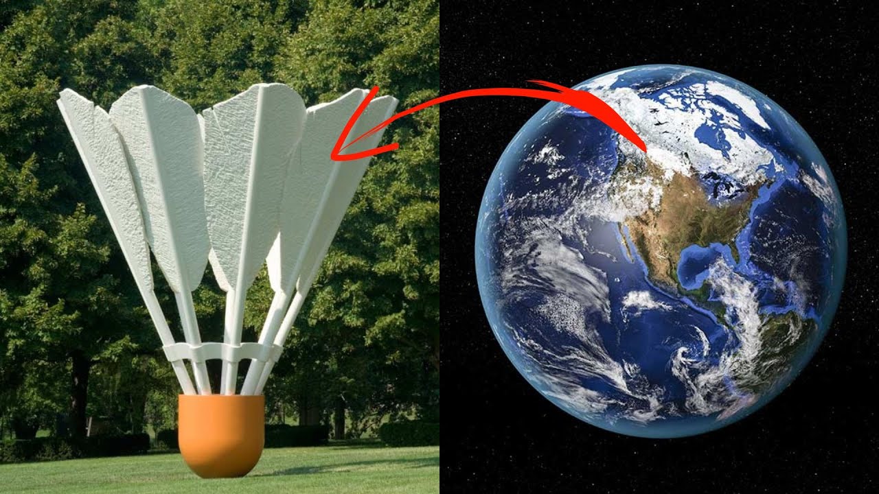 I Found Giant Shuttlecock 🏸 on Google Earth 🤯😰 - YouTube