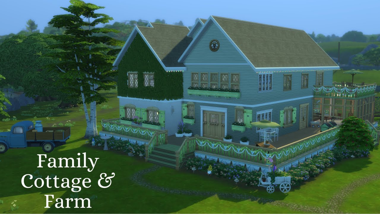 Off-The-Grid Cottage & Farm ⋆˚ ˖° / Sims 4 Speed Build - YouTube