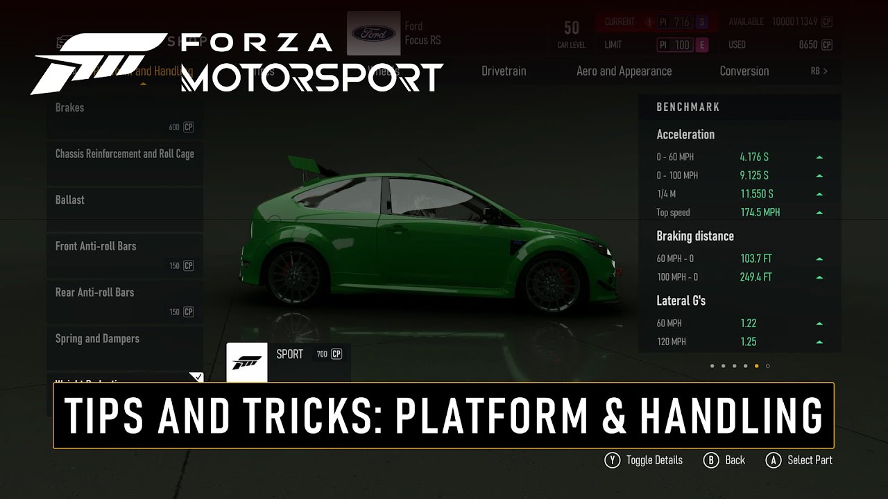 Forza Motorsport - Tips & Tricks: Platform & Handling - YouTube