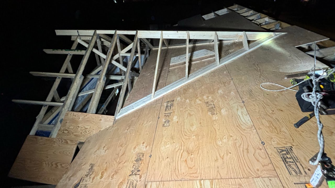 Reno Part 42 - Roof Blocking & Infill - YouTube