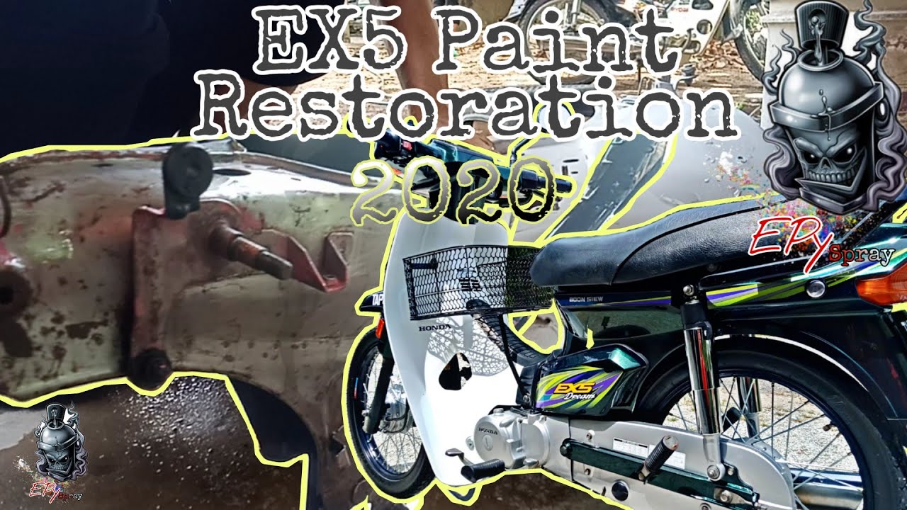 Honda Ex5 Paint restoration Project 2020 - YouTube