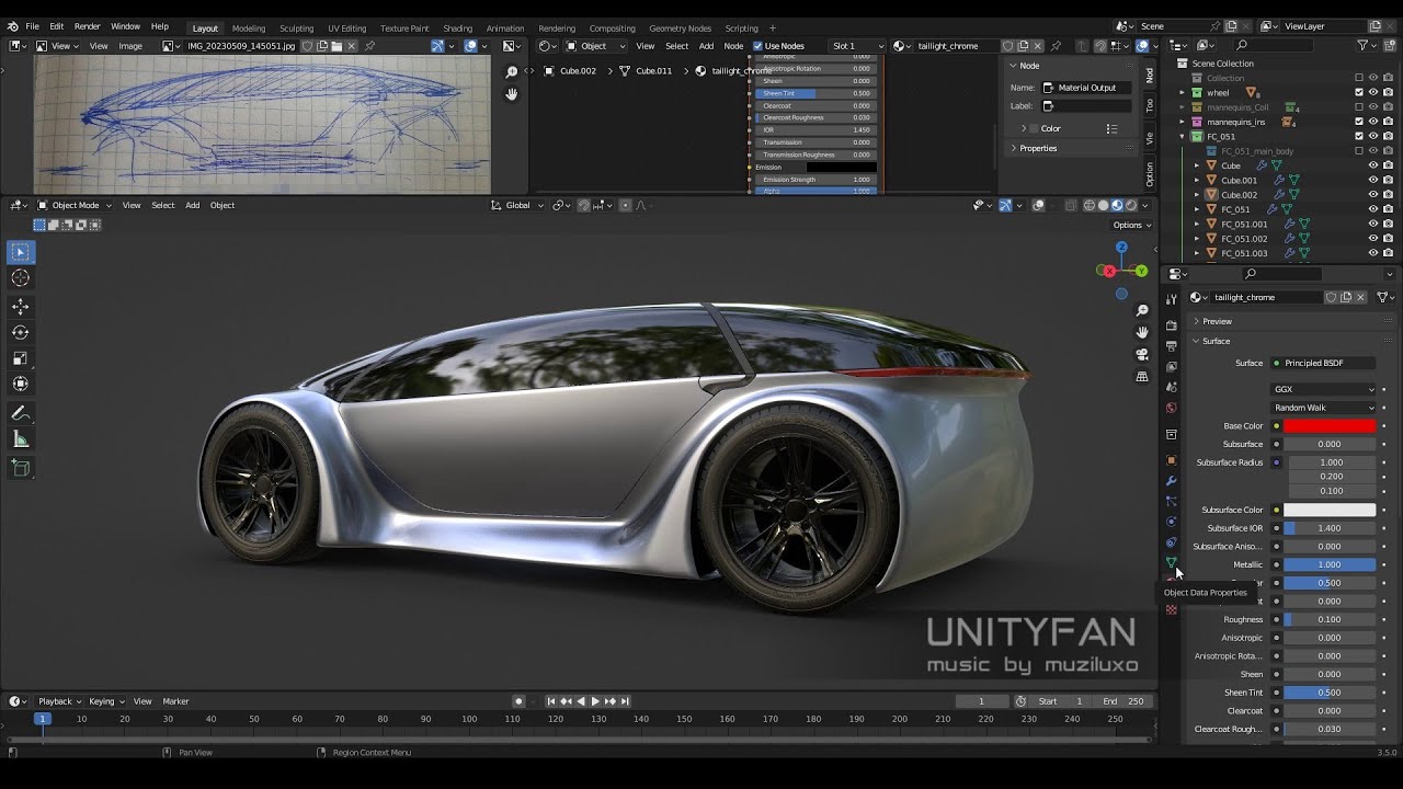 concept car quick modeling - vehicle 051 - part 1 - 4x timelapse - YouTube