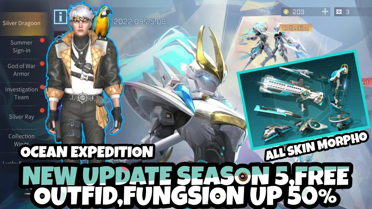 NEW UPDATE SEASON 5 ~ OUTFID MORPHO,NEW F.O,ALL WEAPON SKIN MORPHO,FREE ...