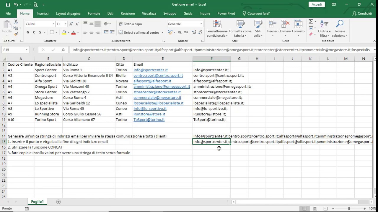 Corso Impiegato Back Office Con Esempi Report Excel Creare Mailing Corso Impiegato Back Office Con Esempi Report Excel Creare Mailing