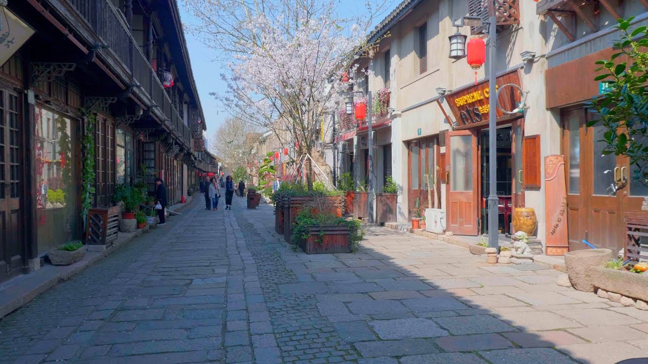 4K China，Shanghai Walk，Chuansha town，川沙古镇 - YouTube