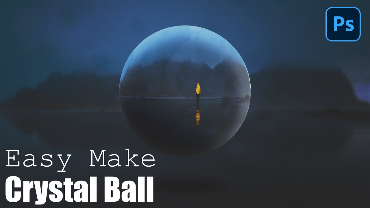 How To Easily Make Crystal Ball Effect in Photoshop | Glass Ball Effect ...