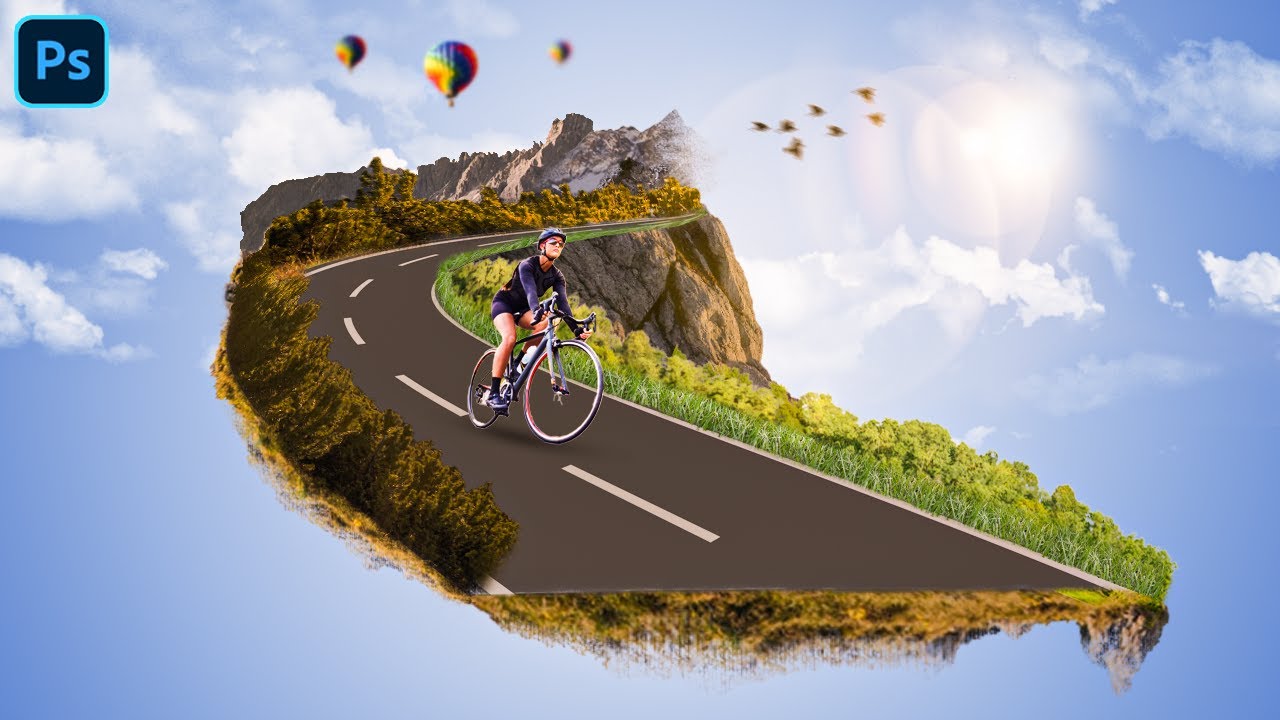 Floating Road Photoshop Manipulation | Speed Art Tutorial - YouTube