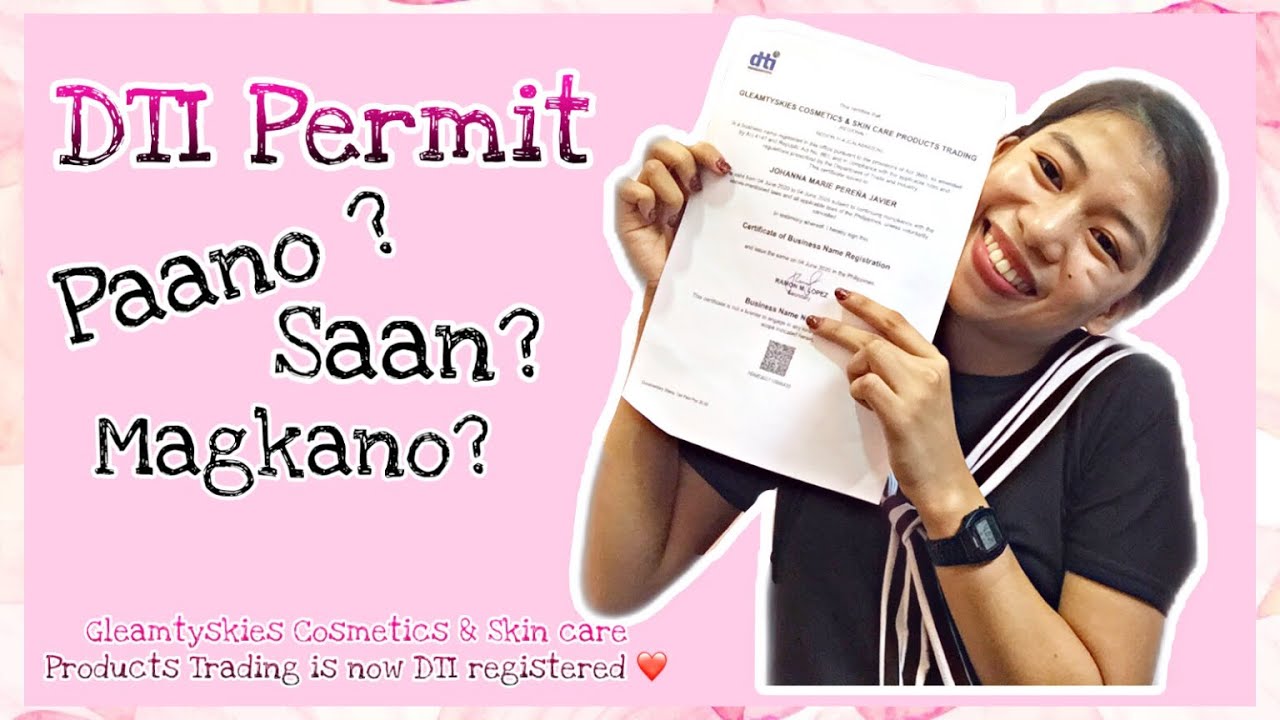 Paano. kumuha ng DTI Permit this 2020 | Negosyo Tips - YouTube