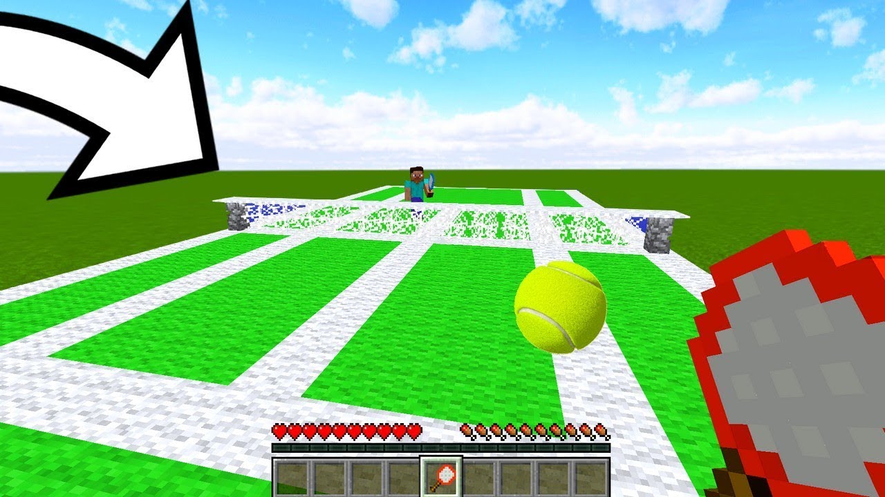 DU TENNIS DANS MINECRAFT ! - YouTube