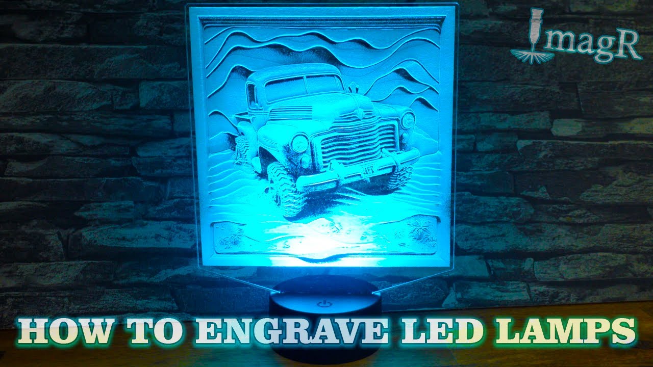 I learned how to ENGRAVE LED LAMPS perfectly! - YouTube