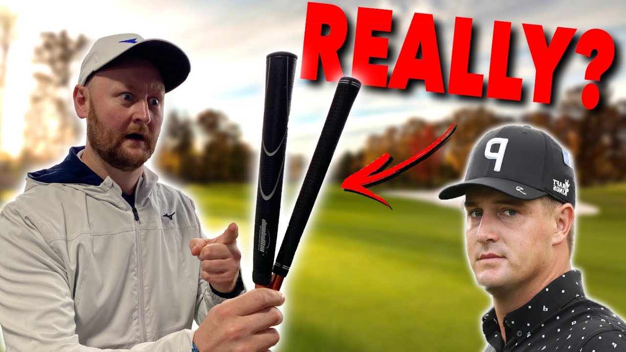 Bryson DeChambeau's CRAZY GIANT GRIPS...Do They Work? - YouTube