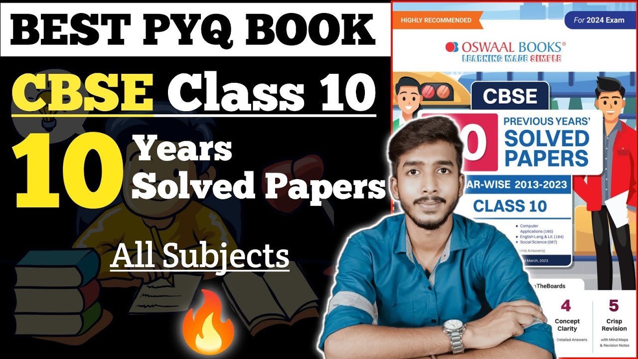 Best PYQ Book for Class 10 | 10 Last Years' Solved Papers for CBSE ...