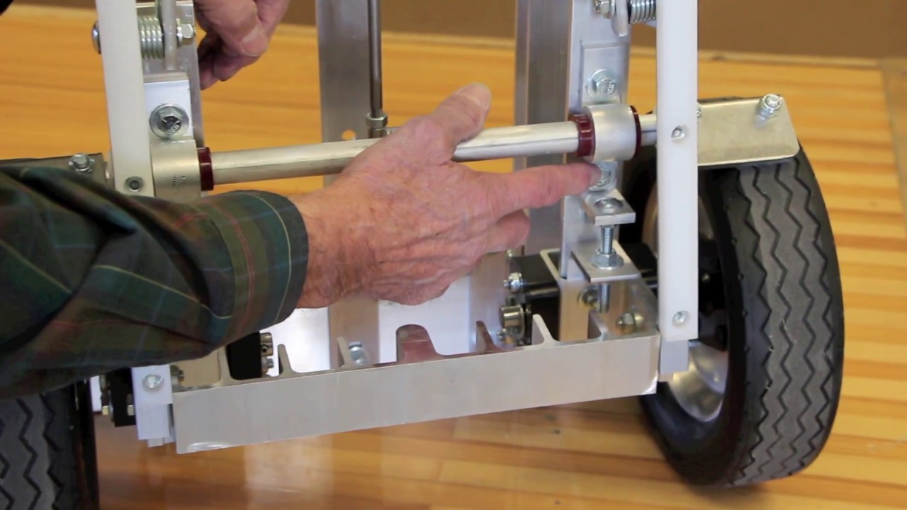 Tread Brake adjustment WyseCarts - YouTube