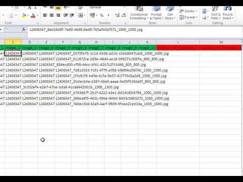 prepare excel template for upload image dropbox - YouTube