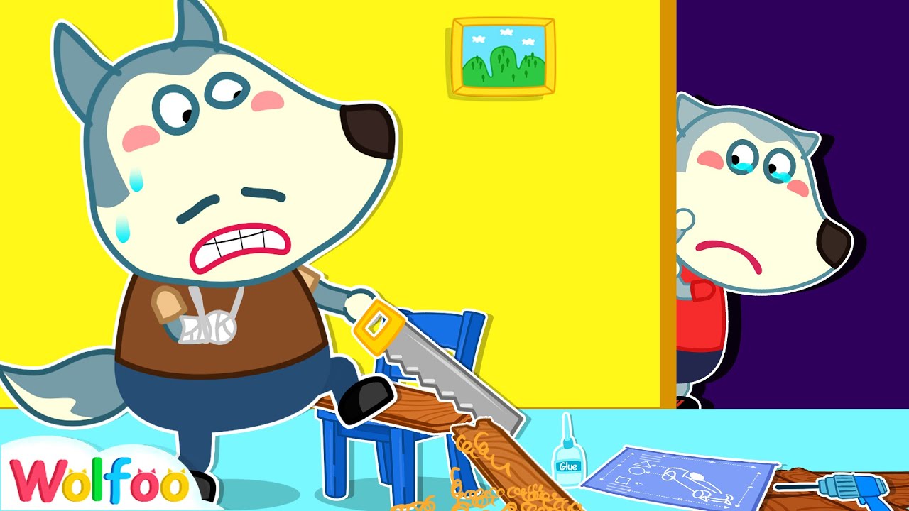 Daddy Is My Hero! - Wolf Dad Makes DIY Toy Car for Wolfoo | Wolfoo ...