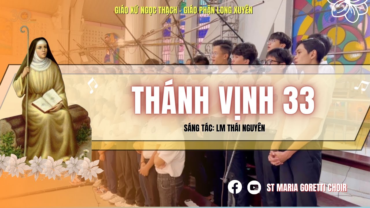 THÁNH VỊNH 33 (Lm Thái Nguyên) | Lễ Thánh Mônica | Ca đoàn St Maria ...
