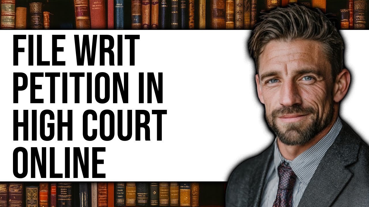 How To File Writ Petition In High Court Online - YouTube