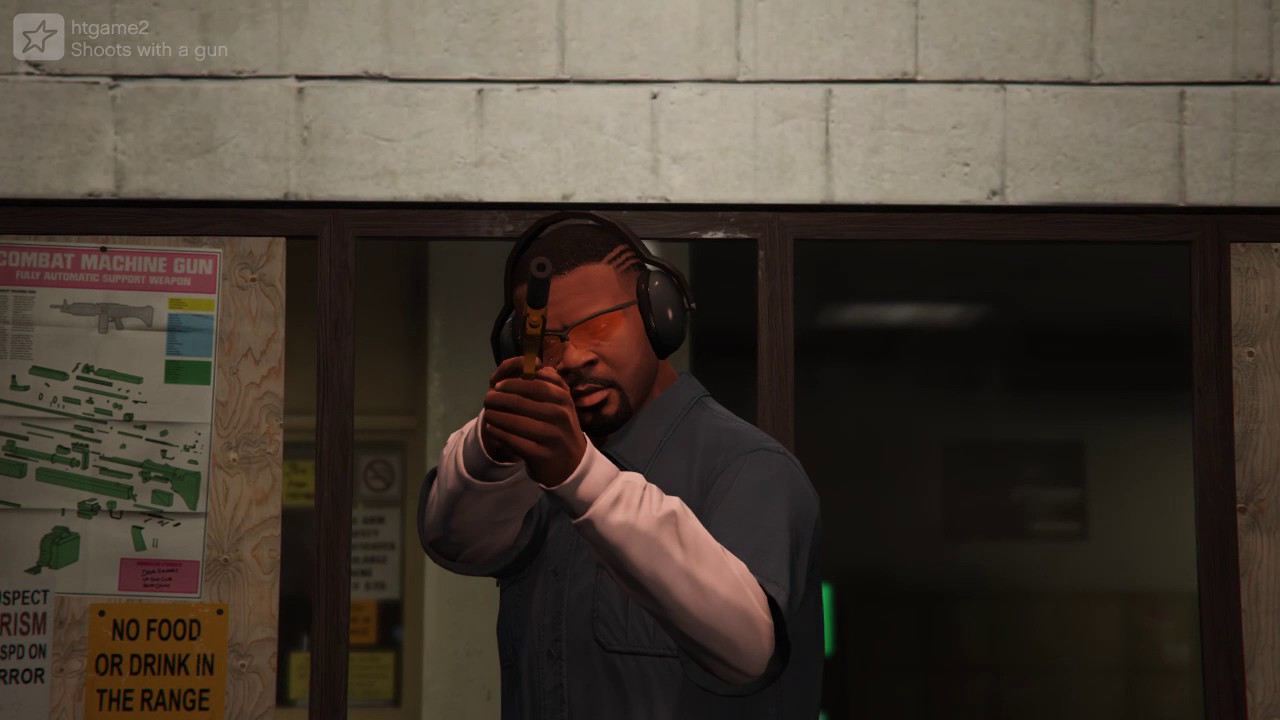 Franklin Shoot with a gun in the stand of gun Los Santos GTA 5 - YouTube