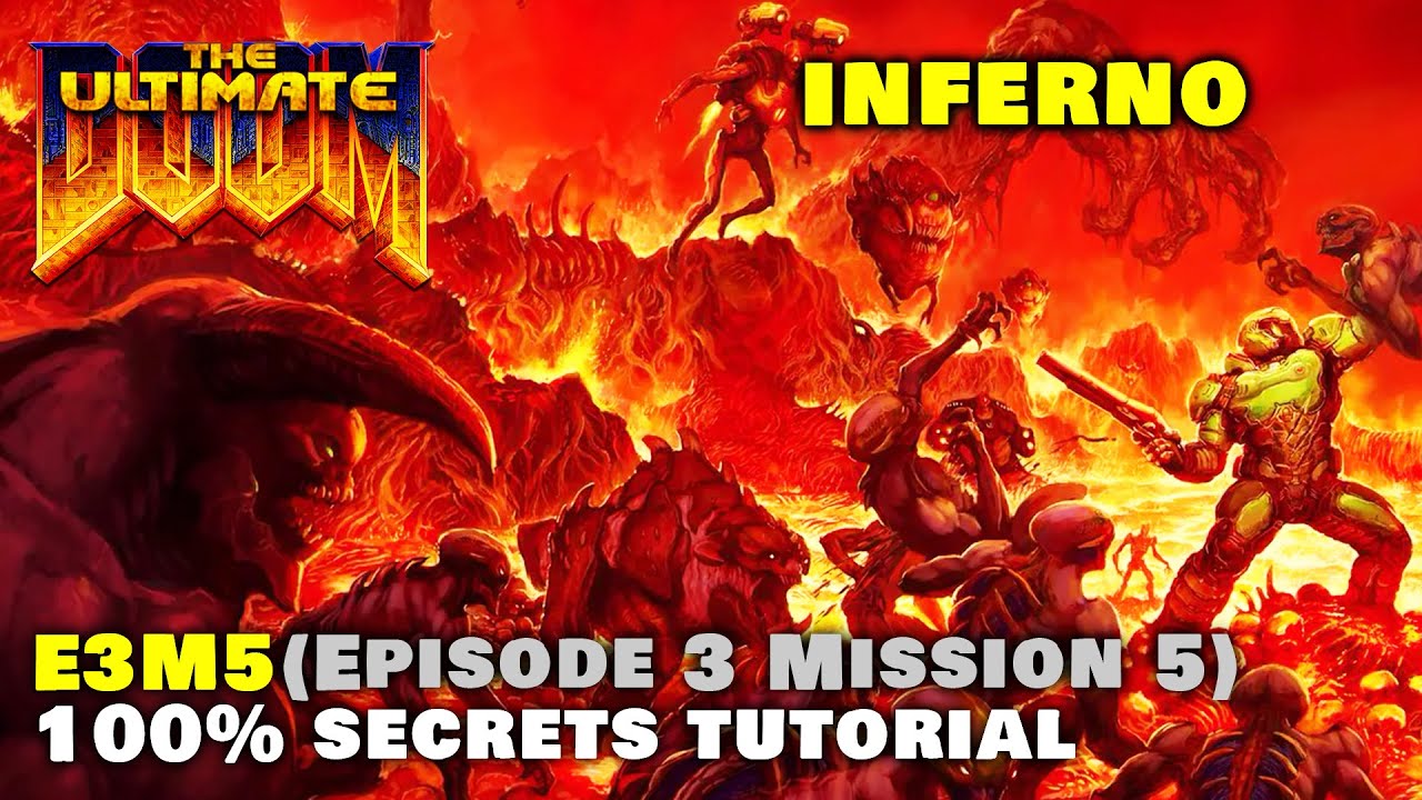 Ultimate Doom E3M5 (Episode 3 Mission 5) - 100% Walkthrough - YouTube