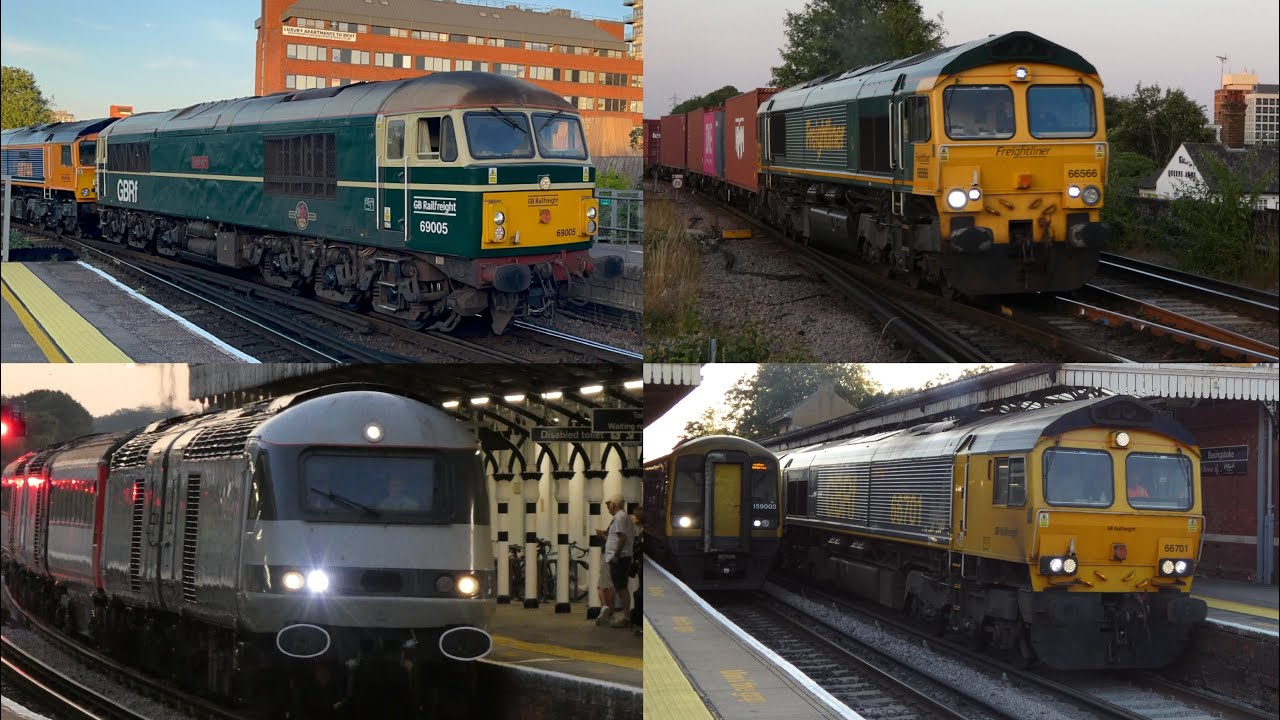 Lots Of Class 66 Sheds and more at Basingstoke! 10/07/2025. - YouTube