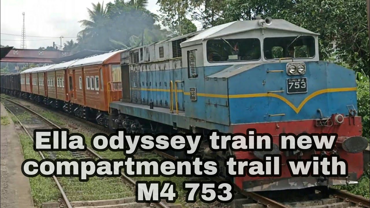Ella odyssey train new compartments trail with M4 753 - YouTube