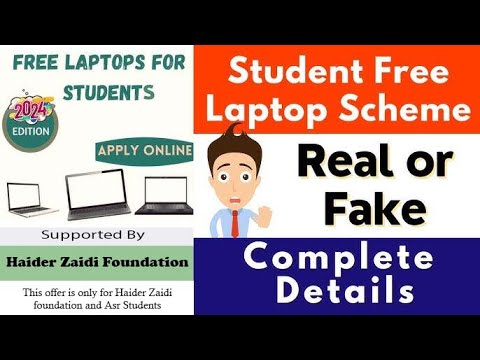 Student Free Laptop Scheme 2024 | Real or Fake | Free Laptops For ...