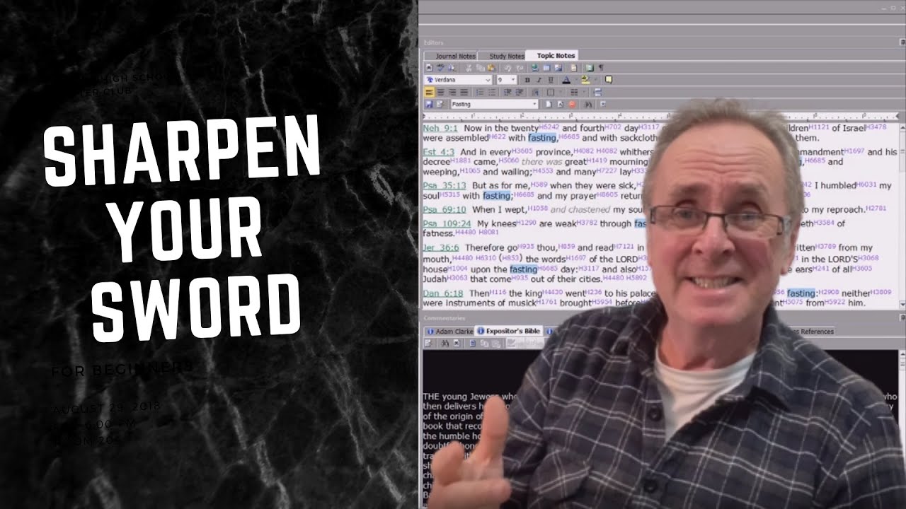 How to use E-sword to read, study and meditate on the bible - YouTube
